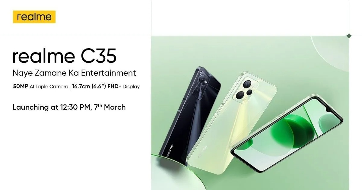 Realme C35 launch in India set for March 7; Expected price & specs ...