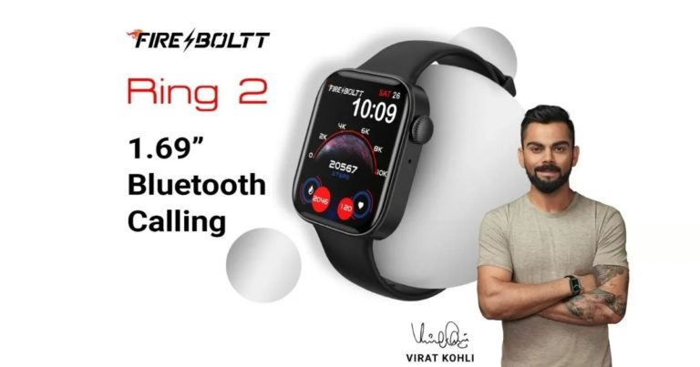 Fire-Boltt Ring 2 launched in India with 1.69-inch display, bluetooth ...