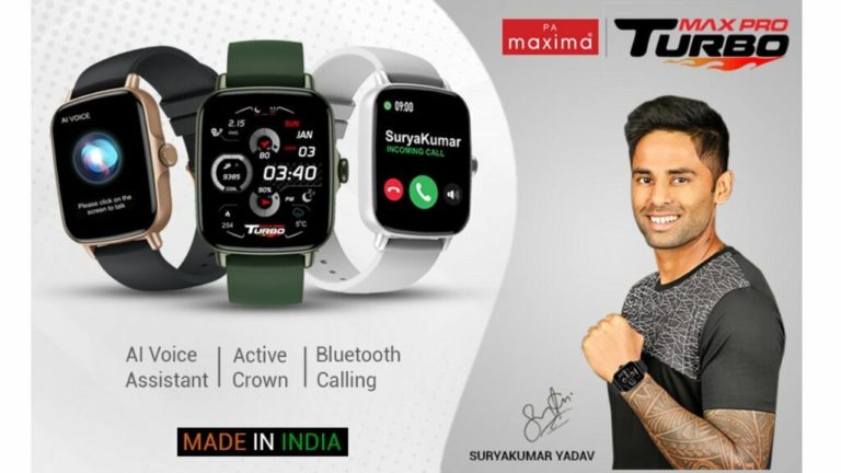 Maxima Max Pro Turbo smartwatch launched for Rs 2,999 | Digital Web Review