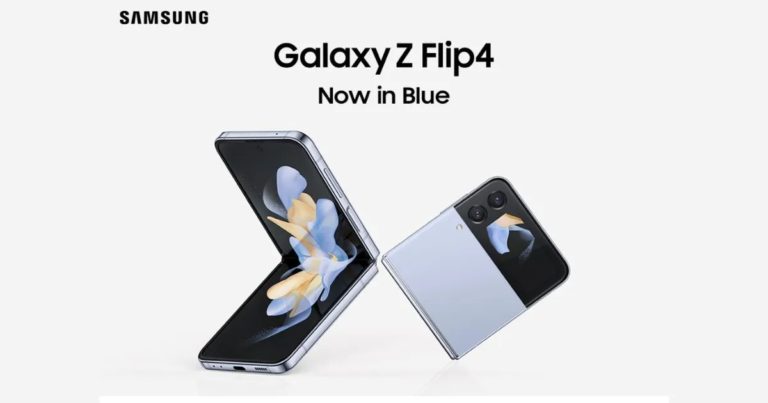 Samsung Galaxy Z Flip 4 5G new blue colour variant launched in India ...